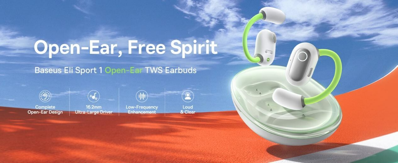 Baseus Eli Sport 1 Open-Ear TWS Earbuds launched for $80 - Gizmochina