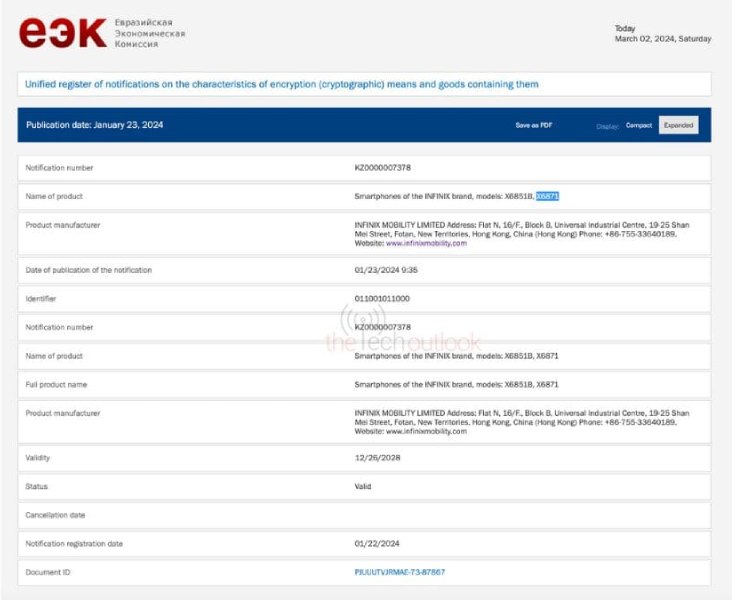 Infinix Note 40 Pro Plus appears on SDPPI and EEC certification, hinting imminent global launch