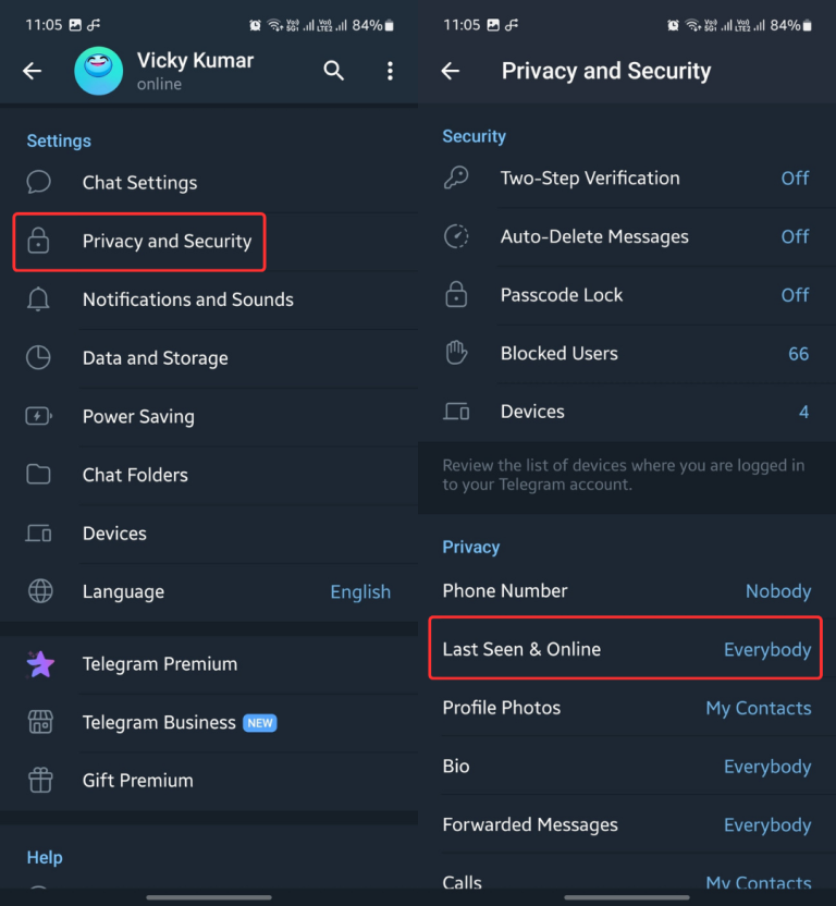How to Hide Online Status and Last Seen on Telegram - Gizmochina