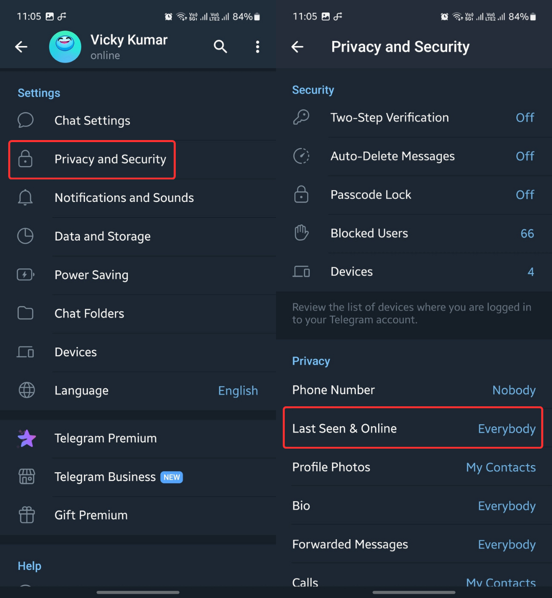How to Hide Online Status and Last Seen on Telegram - Gizmochina