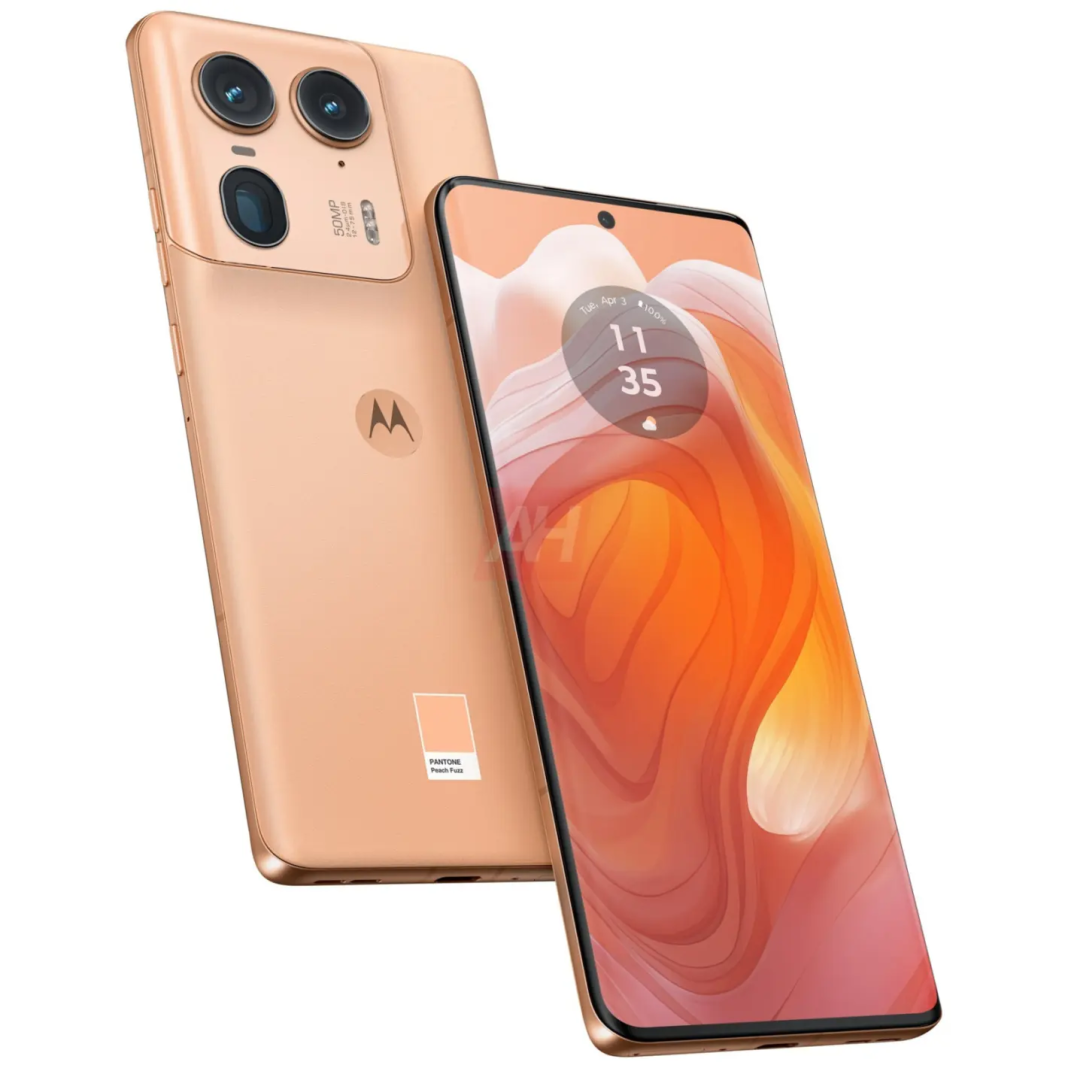 Motorola Edge 50 Ultra Peach Fuzz color variant seemingly teased before ...