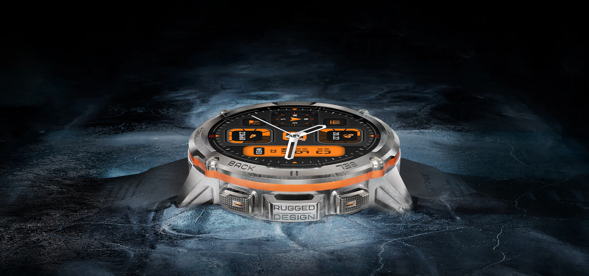 Kospet Tank T3 Ultra rugged smartwatch with compass, altimeter & GPS ...