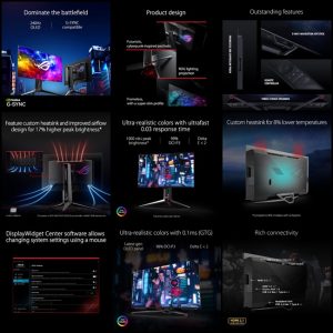 Asus ROG Swift OLED PG27AQDM monitor with 2K 240Hz OLED panel launched ...