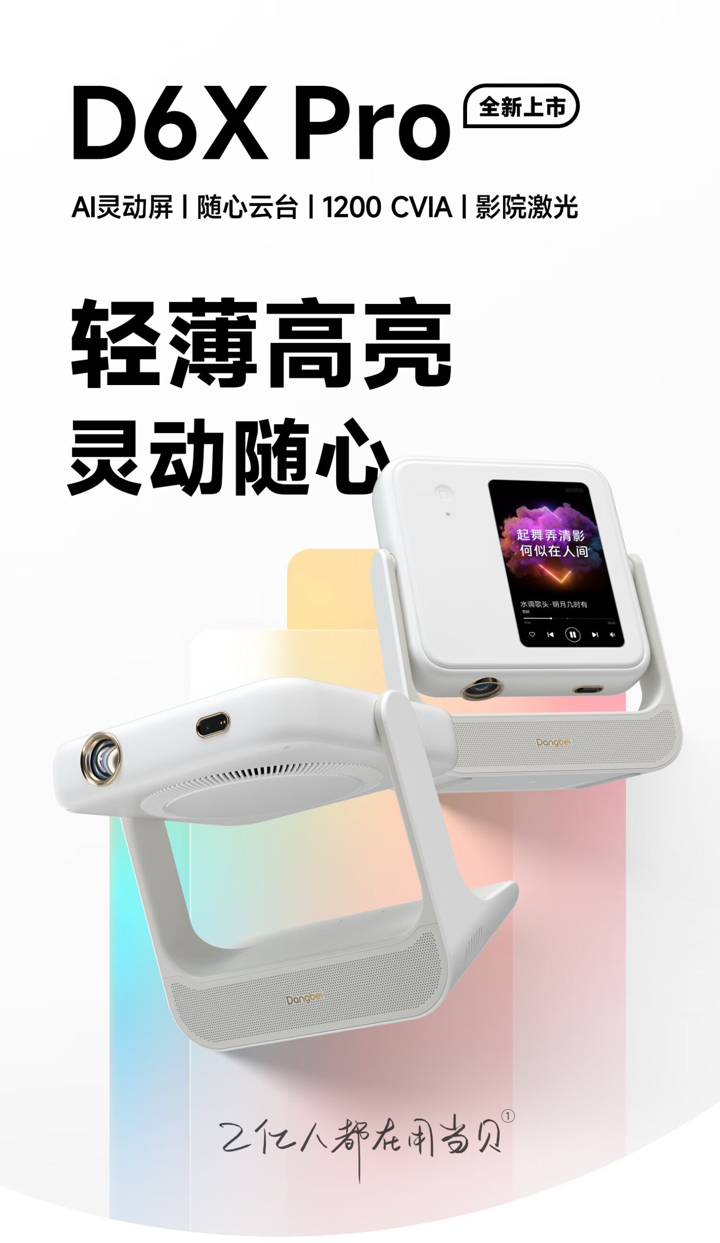 Dangbei unveils D6X series projectors: Offers integrated gimbal, 6.95" AI display, starting at ...