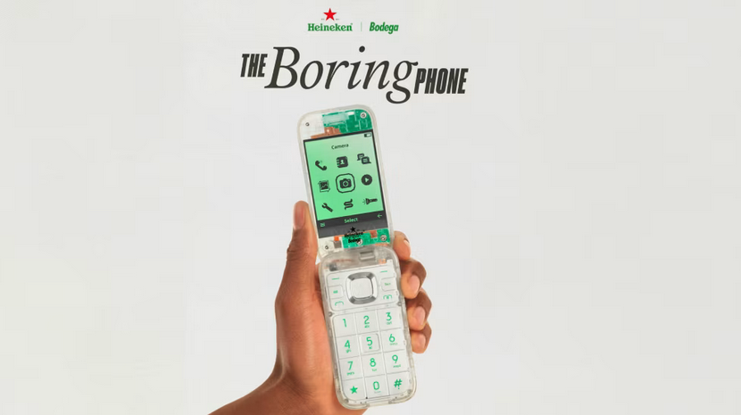 Early 2000s tech is back! Heineken x Bodega Boring Phone by HMD debuts with a Transparent body ...