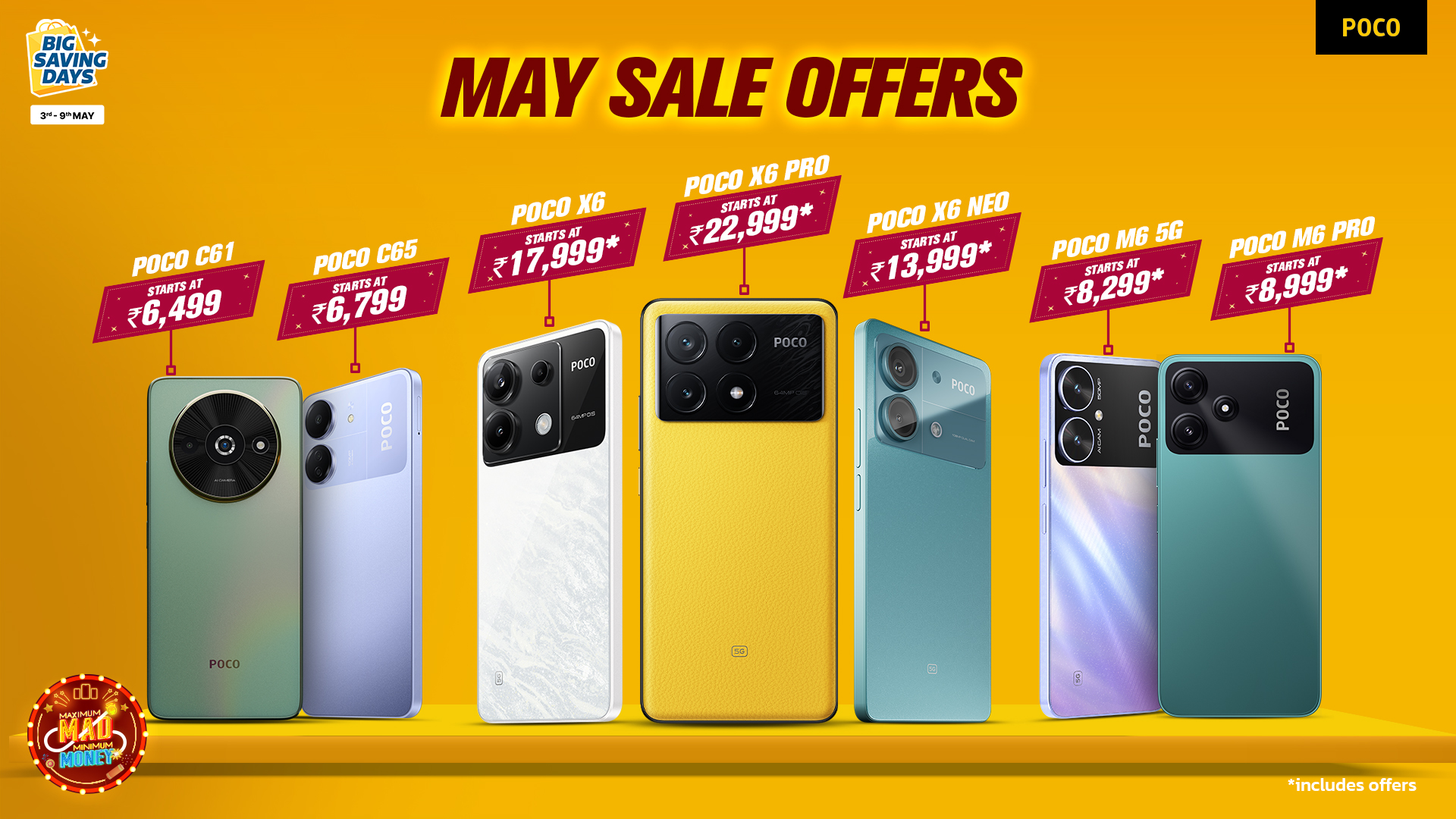 Deals on Poco Smartphones Detailed for Flipkart and Amazon Sales ...