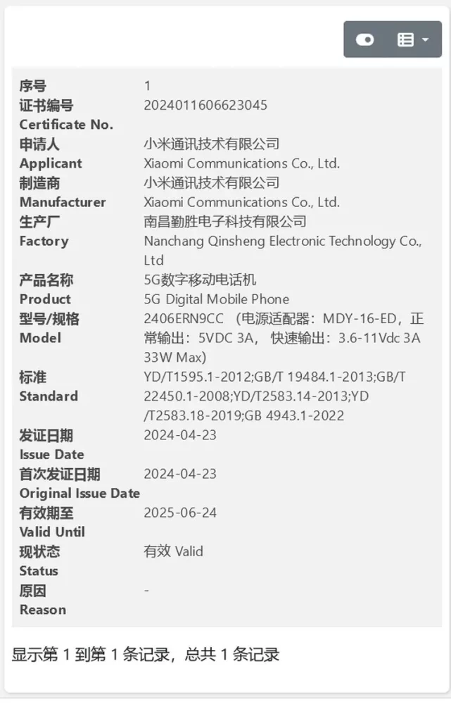 Redmi 13 5G 3C certification confirms 33W charging - Gizmochina