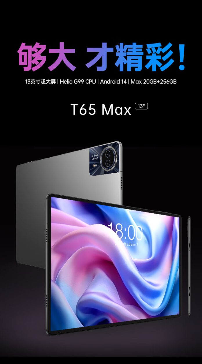 Teclast launches T65 Max tablet with 13" IPS display, Helio G99 ...