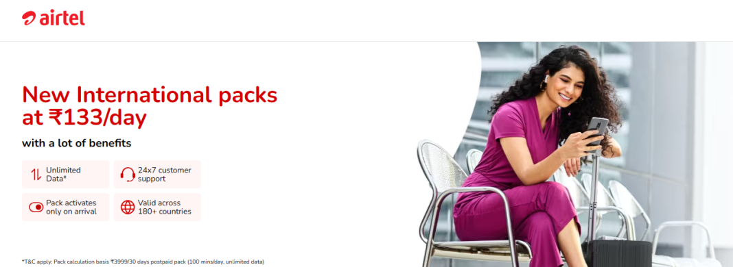 Airtel simplifies international roaming with affordable packs starting ...