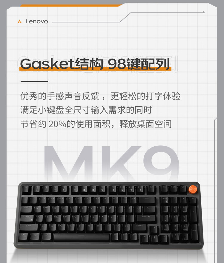 Lenovo launches MK9 mechanical keyboard with 98-key Gasket layout, Type ...