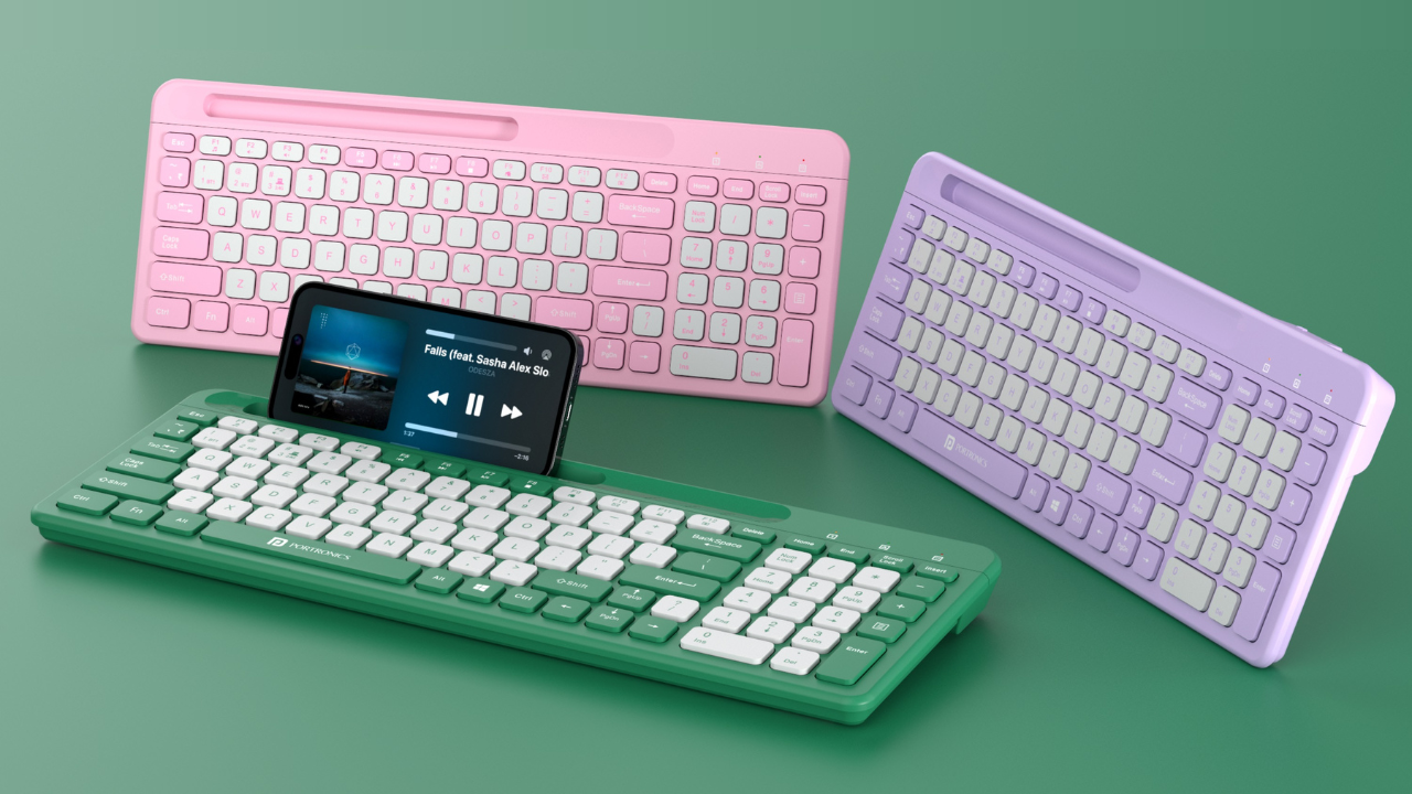 Portronics launches Bubble Square dual-mode wireless keyboard in India ...