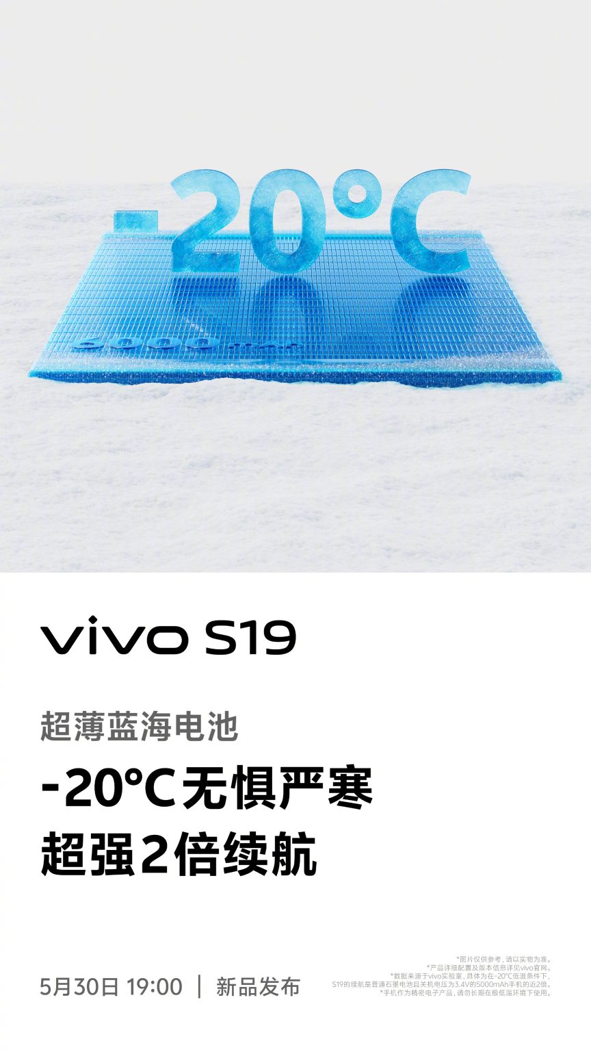 Vivo S19 series packs 6,000mAh battery in 7.19mm thin body - Gizmochina