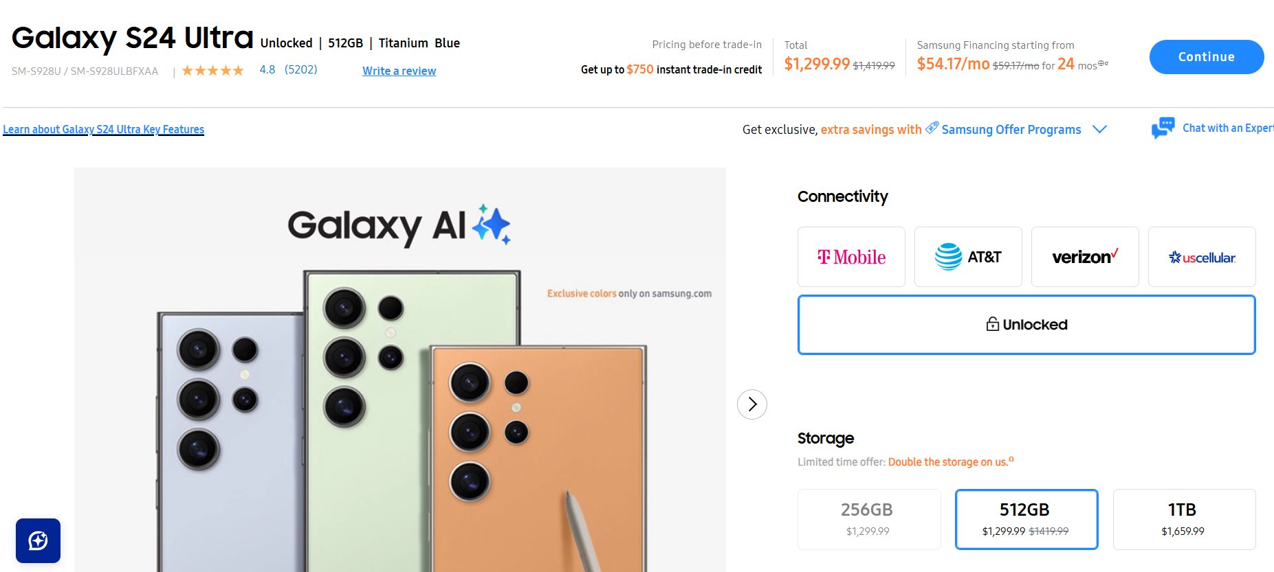 Grab Samsung Galaxy S24 Ultra with upto $870 discount - Gizmochina
