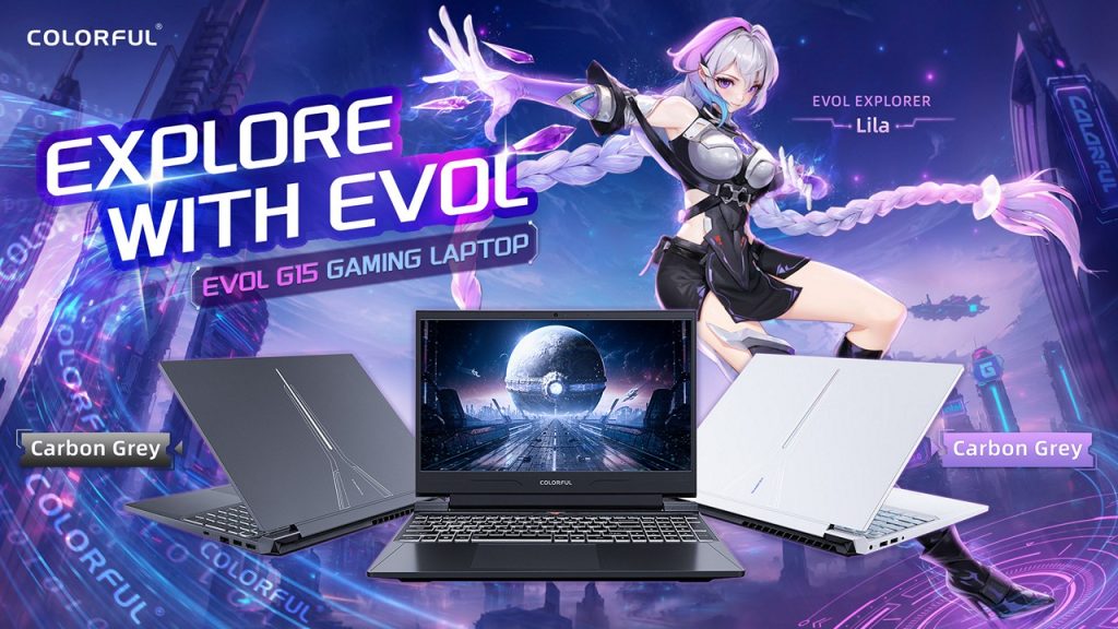 COLORFUL EVOL G15 gaming laptop with 2K 165Hz IPS display, 13th Gen ...