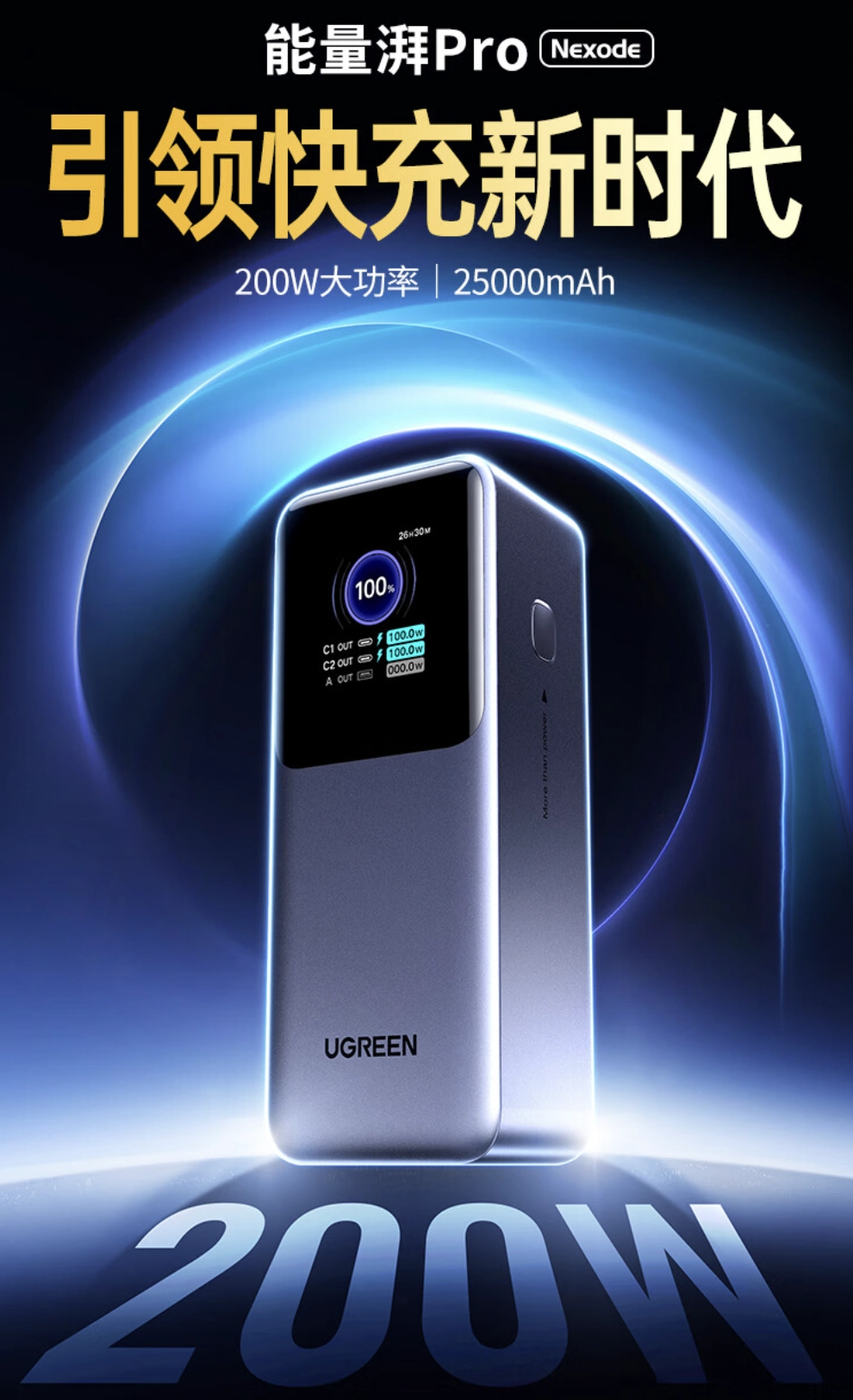 UGREEN Launches a Mammoth 200W Power Bank with 25,000 mAh Capacity for ...
