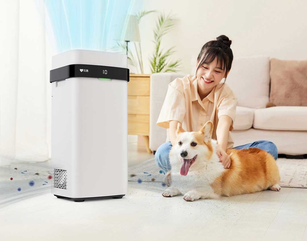 Xiaomi crowdfunds the Beon X3 Pet Air Purifier with powerful hair absorption deodorization tech Gizmochina