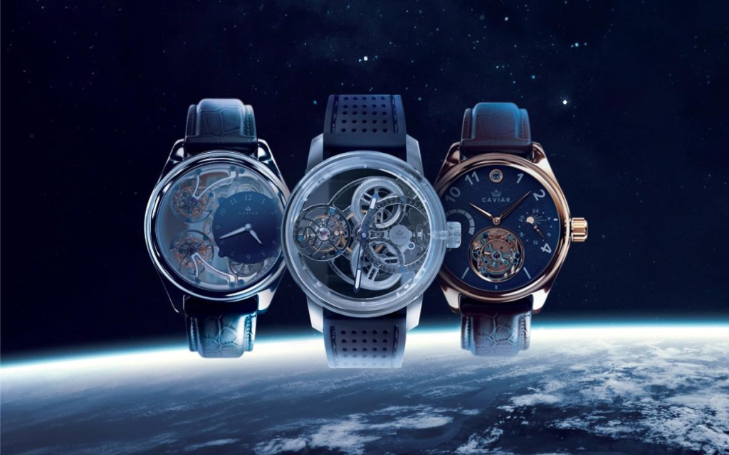 Caviar launches space-themed mechanical watches featuring SpaceX Starship fragment - Gizmochina