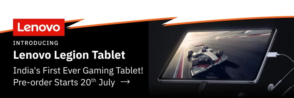 Lenovo Legion Tablet India Launch Confirmed, Pre-Orders Begin July 20 ...