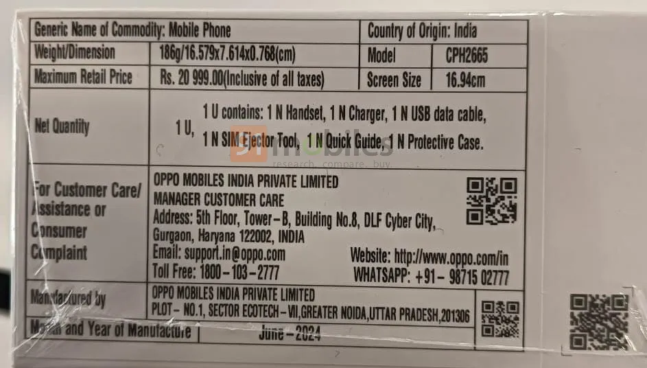 Oppo A3 Pro Indian variant live images, specs & pricing leaks out ...