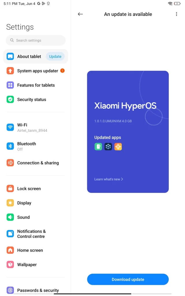 Redmi Pad SE HyperOS update offers new features and improvements ...