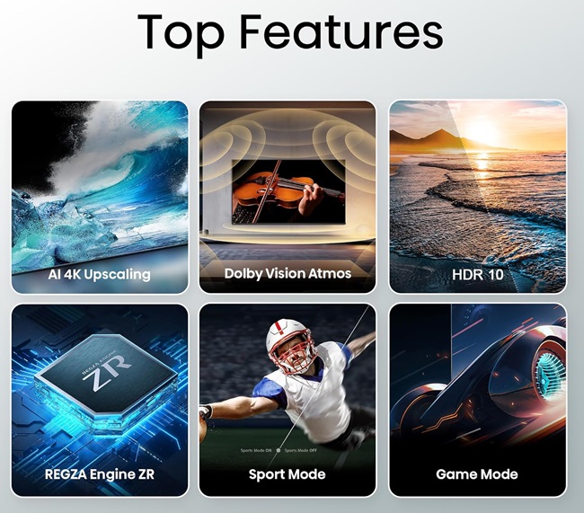 Toshiba debuts C350NP 4K smart TV in India with REGZA Engine ZR & REGZA ...