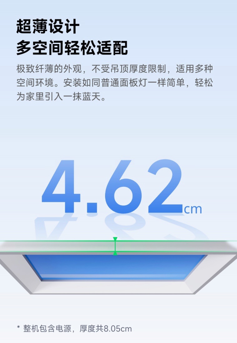 Yeelight A10 Blue Sky Panel Light with support for XiaoAi/ Apple Siri ...
