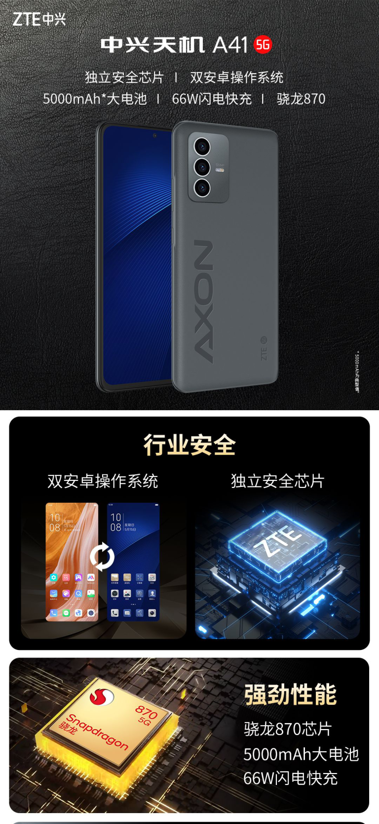 ZTE Axon A41: Here is the cheapest smartphone with Snapdragon 870 ...