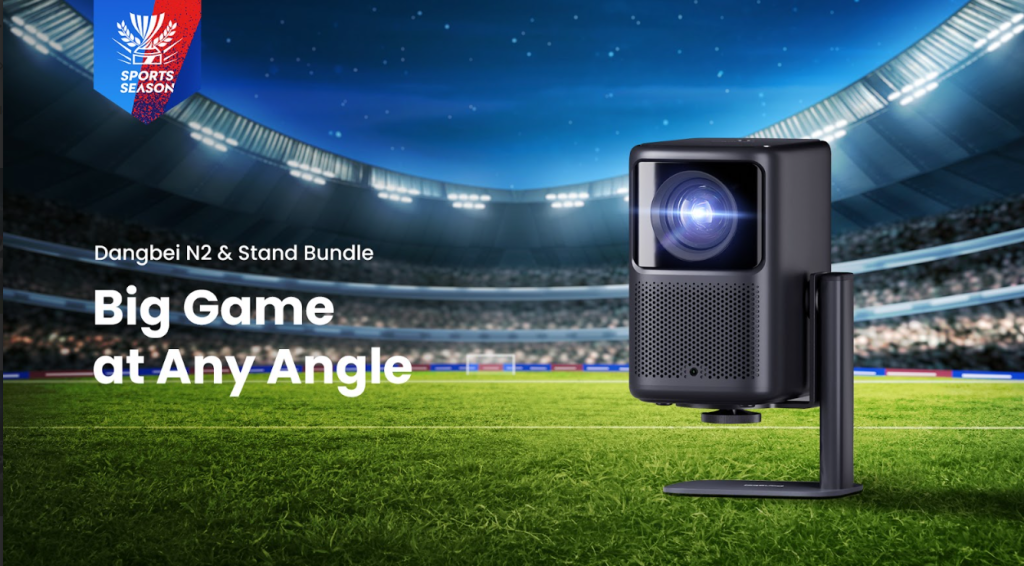 Dangbei N2 FHD projector with a unique gimbal stand and an affordable ...