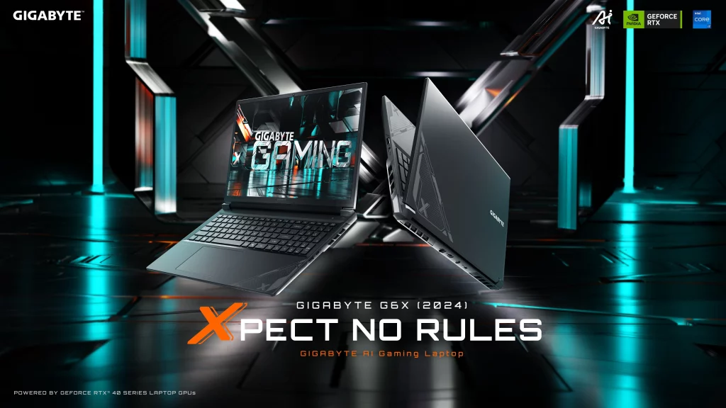 Gigabyte Auros X16 & G6X (2024) AI-powered Gaming Laptops with Core i9 ...