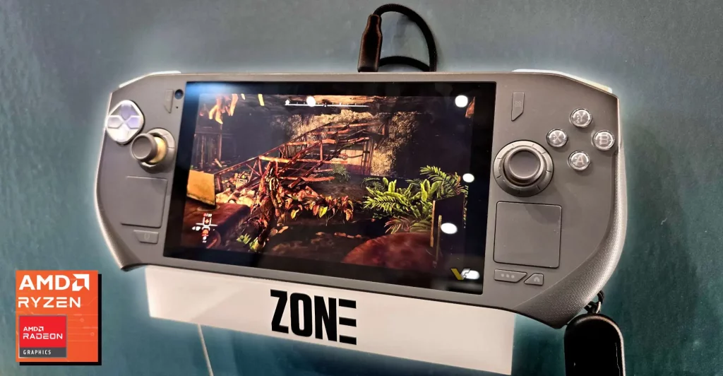 ZOTAC ZONE handheld game console with AMD Ryzen 7 8840U processor ...