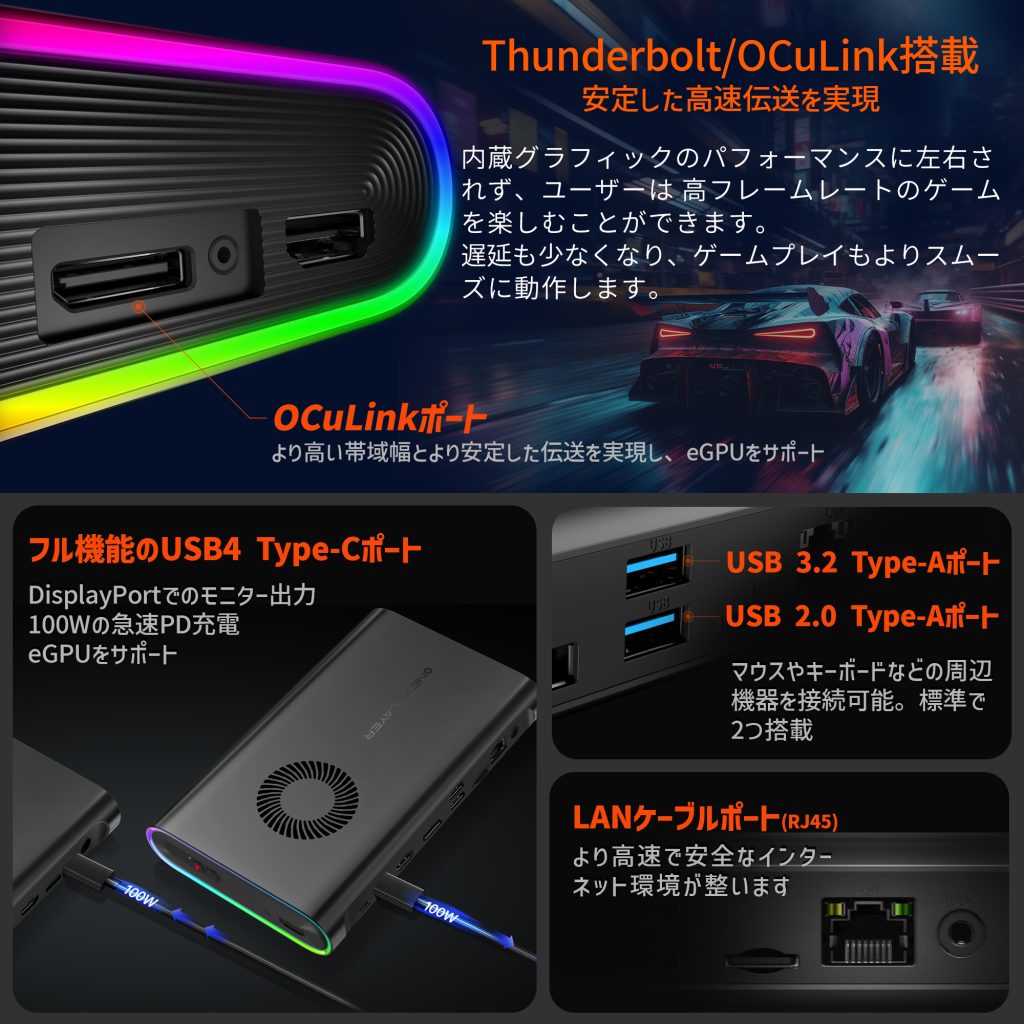 ONEXPLAYER M1 mini-PC with eGPU-like design, Intel Core Ultra 9 CPU & OCuLink port launched ...