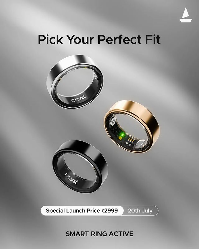 boAt Smart Ring Active India launch set for July 20; price revealed ...