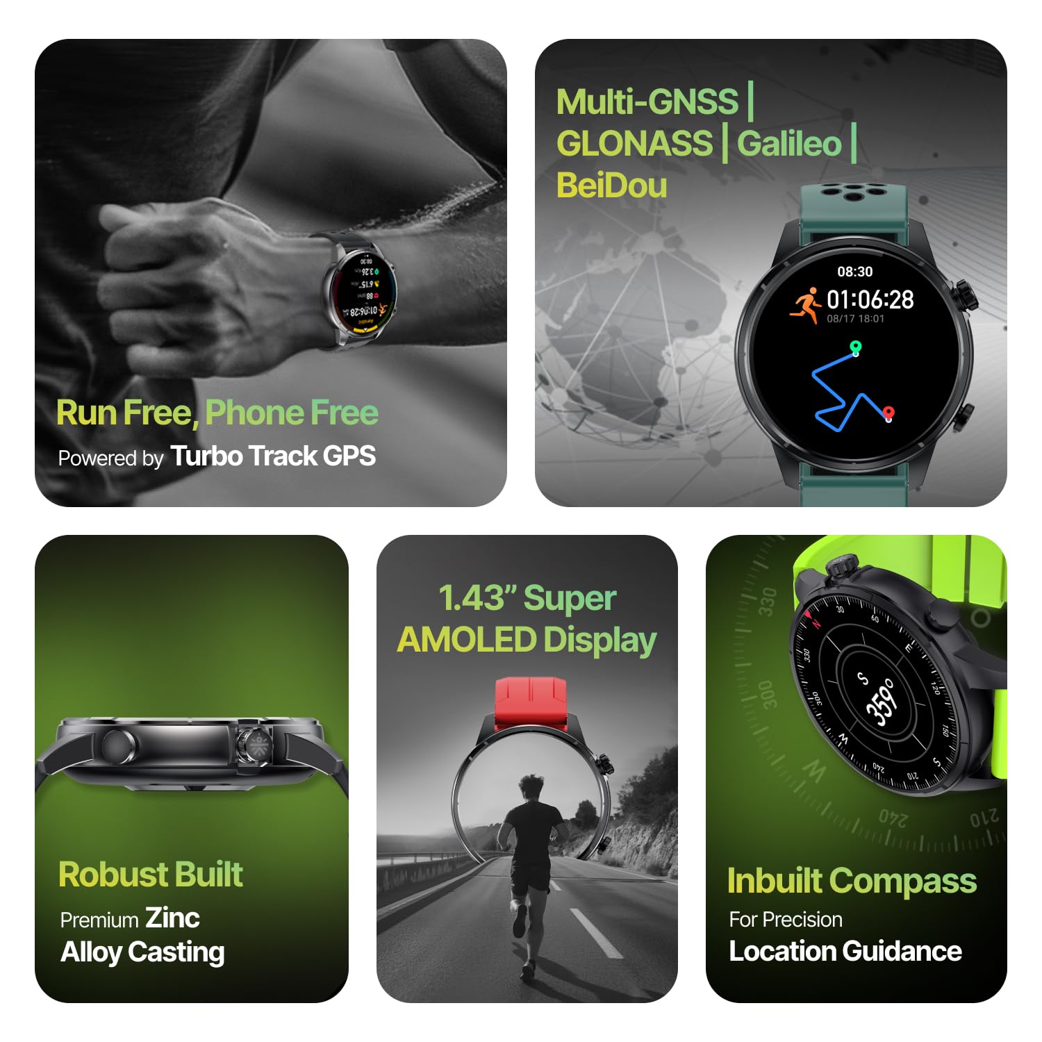 Cult Spirit Smartwatch launched in India with GPS support, 1.43" AMOLED ...