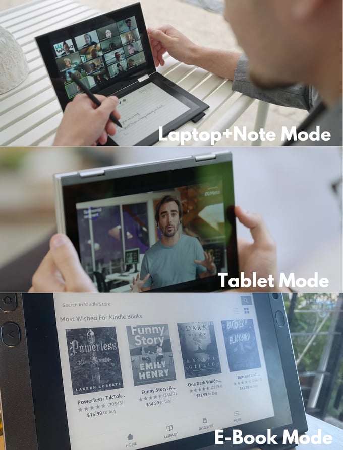 Bluegen OKPad dual-screen Android tablet with IPS and E-Ink displays is ...