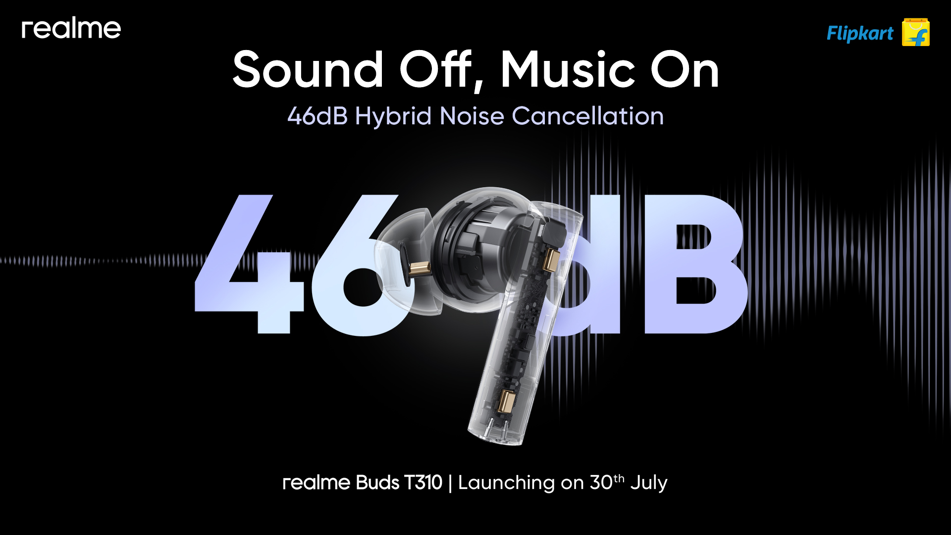 Realme Buds T310 confirmed to launch on July 30 in India with 46dB ANC ...