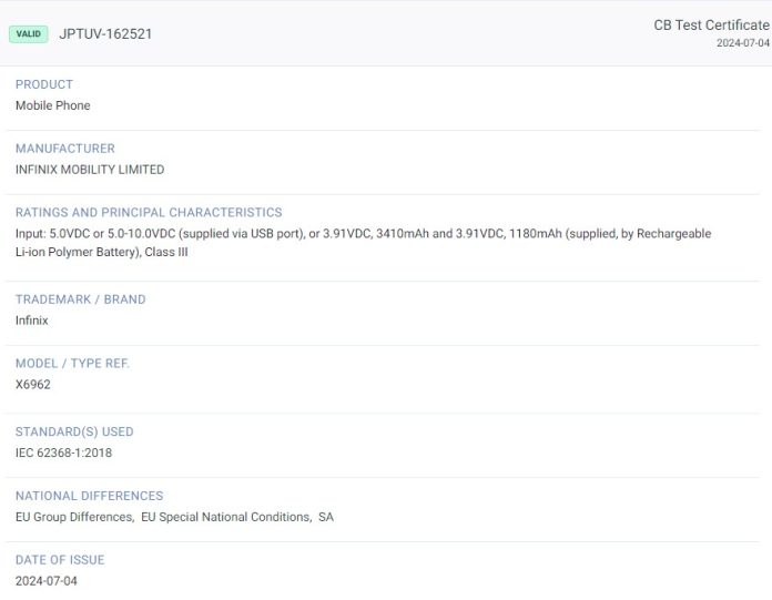 Infinix Zero Flip 5G battery size revealed via certification, launch imminent - Gizmochina