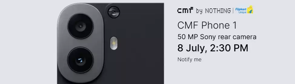 CMF Phone 1 will feature a 50MP Sony primary camera with 2x in-sensor ...