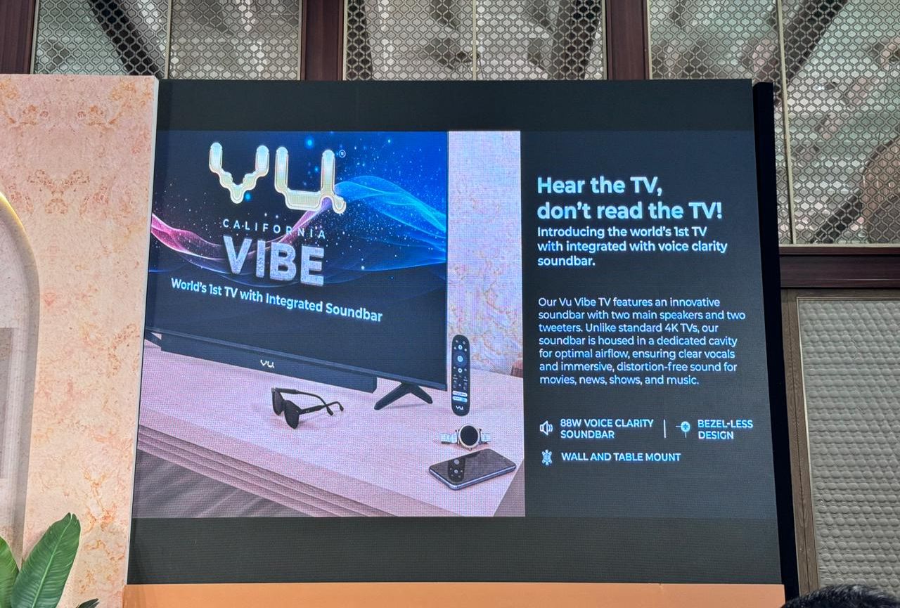 Vu Vibe TV launched in India as world’s first QLED TV with integrated soundbar - Gizmochina