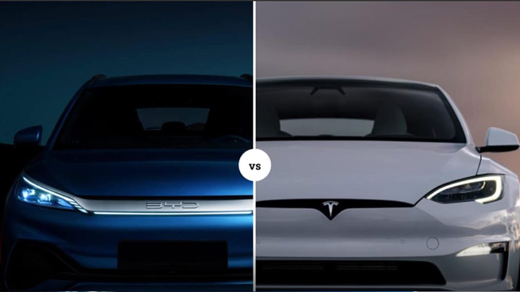 BYD Closing the Gap: Threatening Tesla's Dominance in EV Sales - Gizmochina