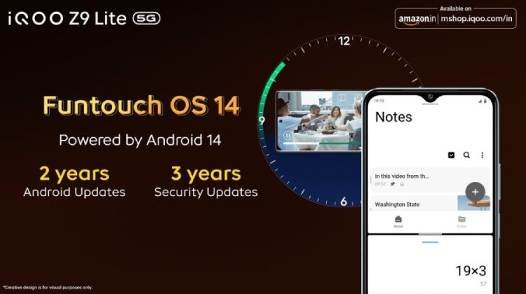 iQOO Z9 Lite 5G launches in India with Dimensity 6300, Android 14 and up to three years of ...