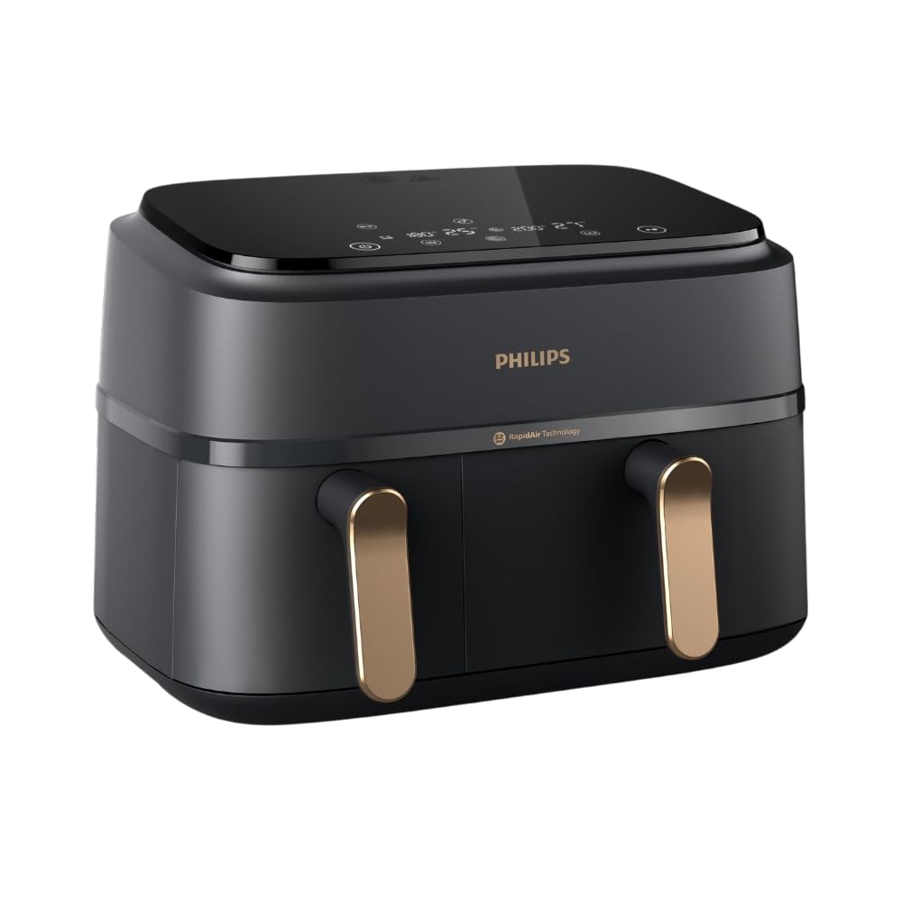 Philips 300 Series Dual Basket Air Fryer with 9-liter capacity ...