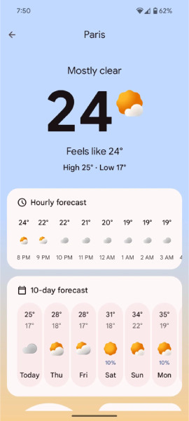 Google's New standalone weather app now available for download (Unofficially)