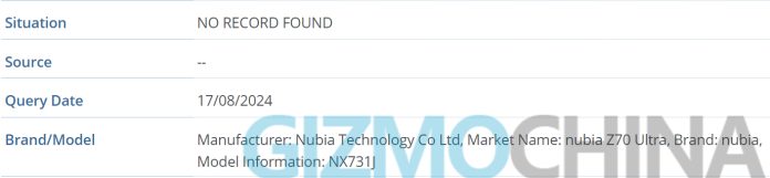Exclusive: Nubia Z70 Ultra leaked - Gizmochina