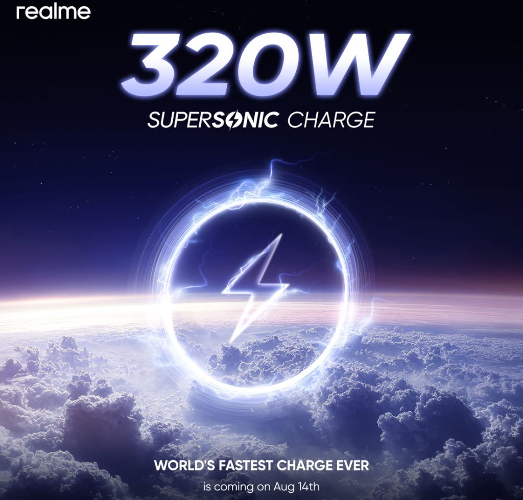 Realme to announce world's fastest 320W SuperSonic charge this week ...