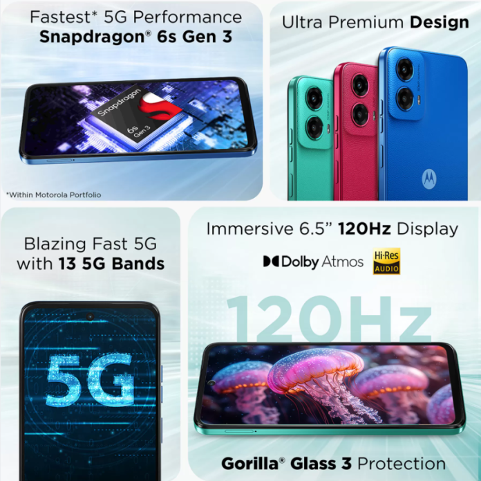 Moto G45 5G specs officially revealed: Snapdragon 6s Gen 3, Gorilla ...