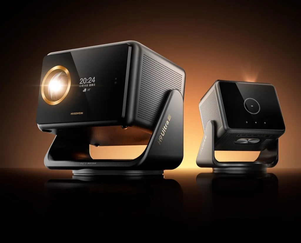 Signyean H9 Ultra Projector with a mechanical gimbal, 4000 ANSI lumens ...