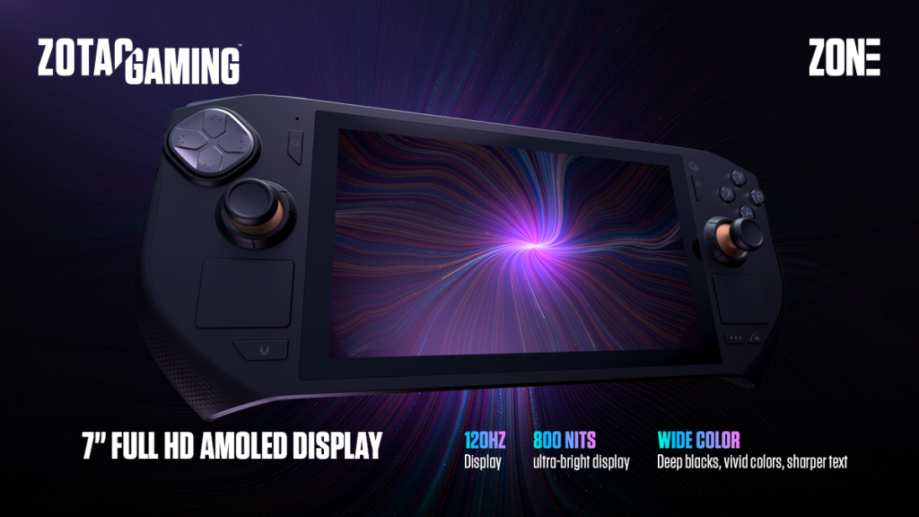 Zotac Zone gaming handheld launched with AMD R7 8840U, 7" 120Hz AMOLED ...