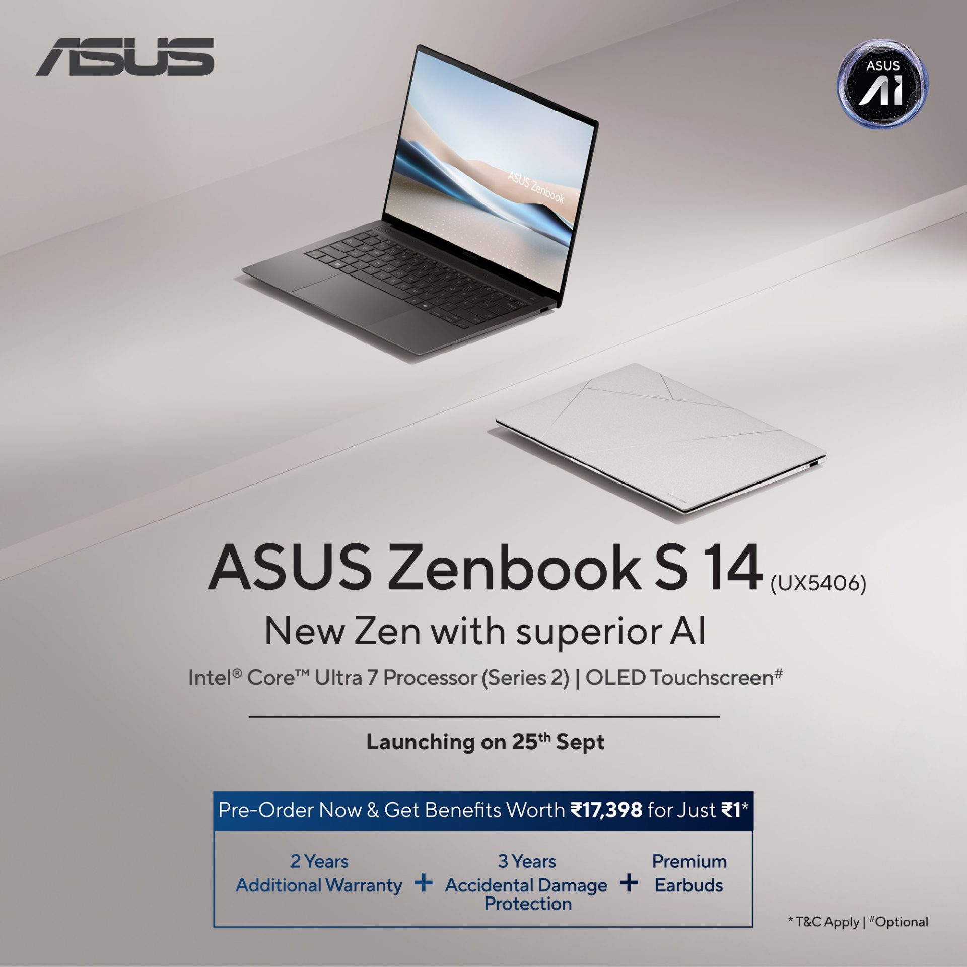 ASUS Launches Zenbook S 14 in India: 3K OLED, Intel Core Ultra 7, and ...
