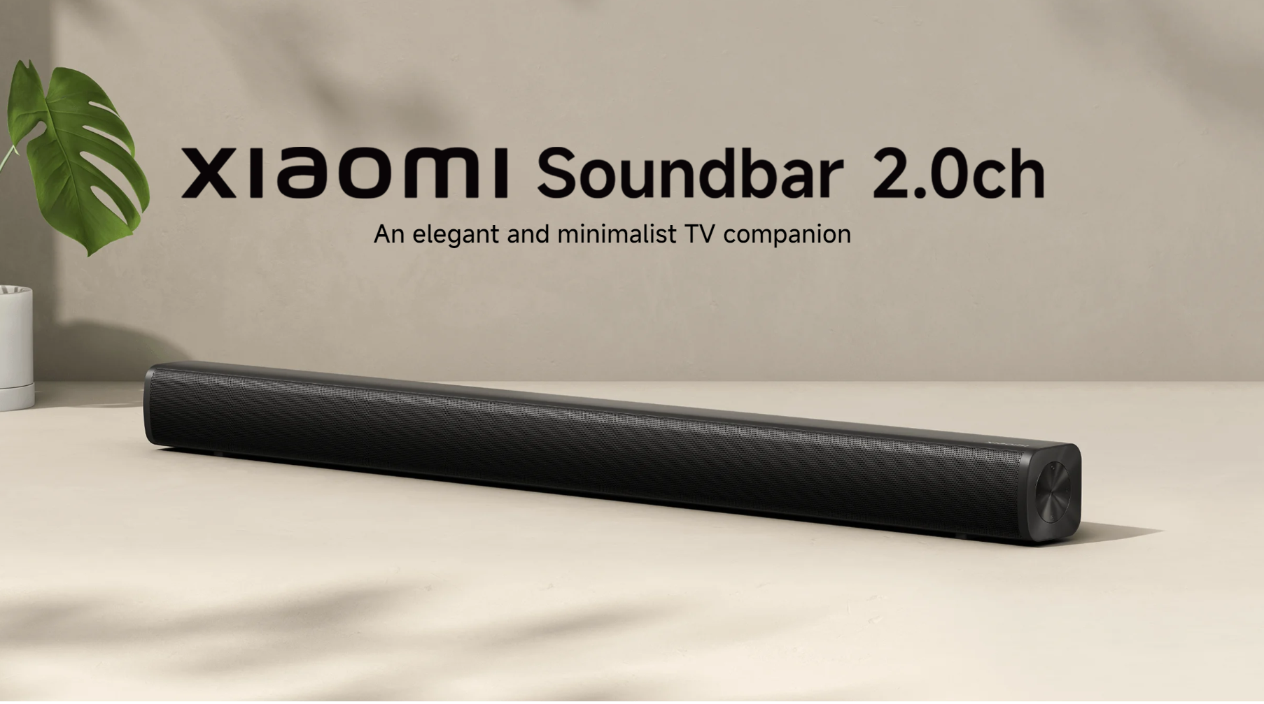 Xiaomi Soundbar 2.0ch with two 15W speakers unveiled globally - Gizmochina