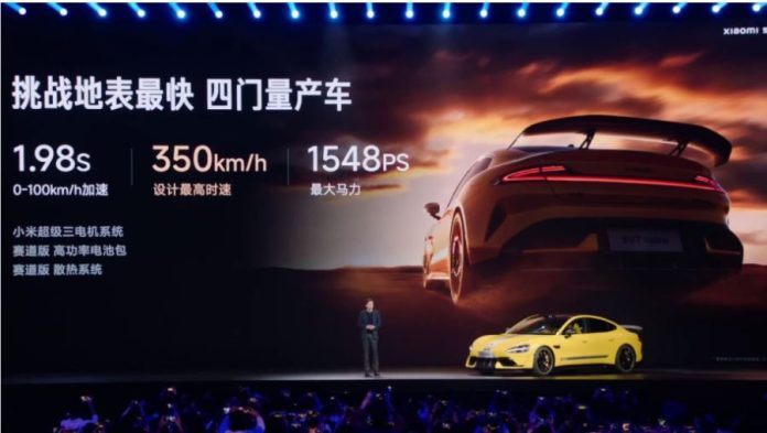 Xiaomi unveils high-performance SU7 Ultra electric sedan in China